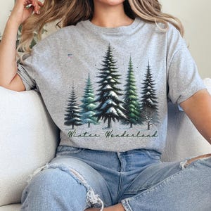 Winter Wonderland Christmas Trees PNG Sublimation Xmas Tree Sweatshirt ...