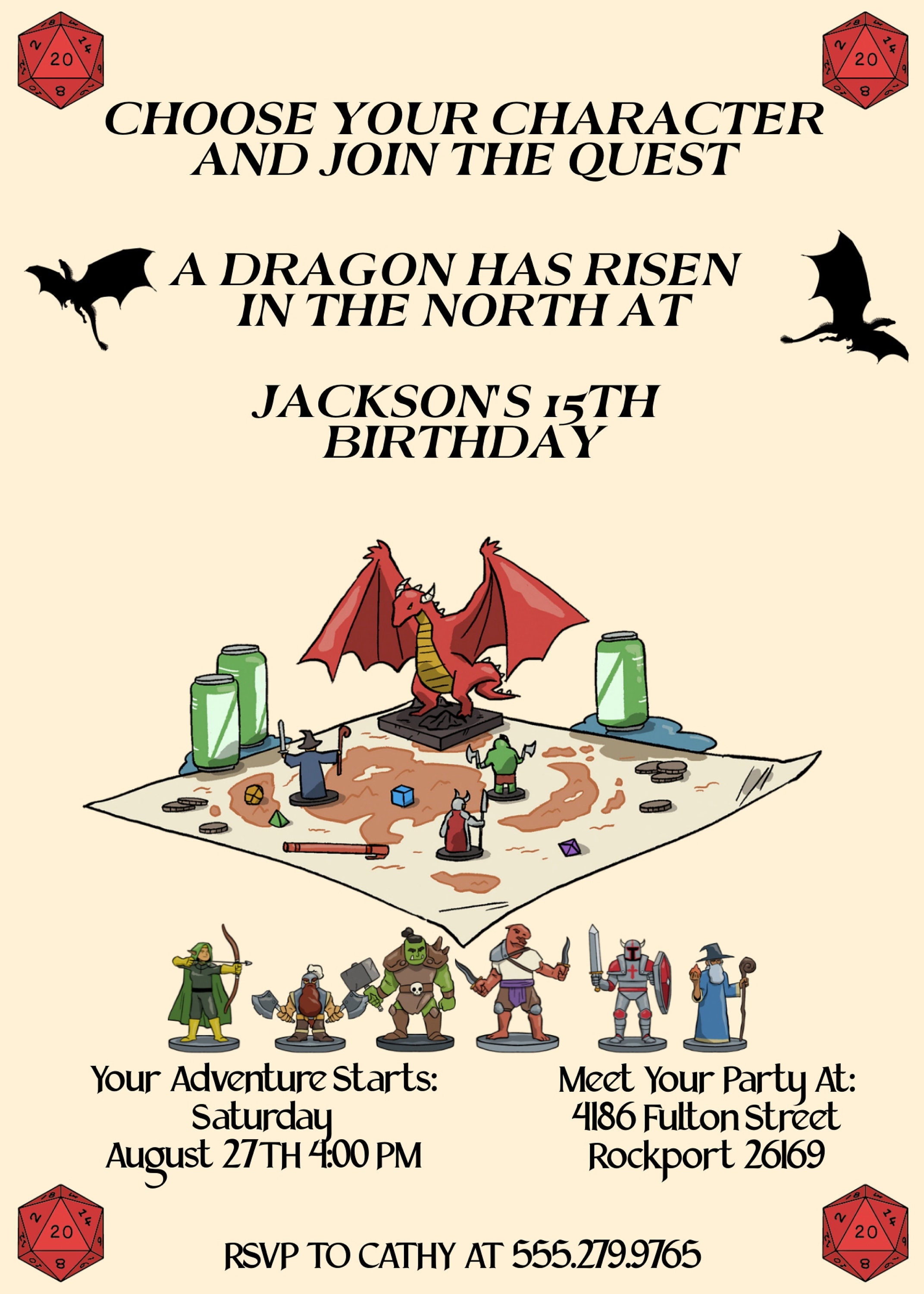 Editable Choose Your Character and Join the Quest - Etsy