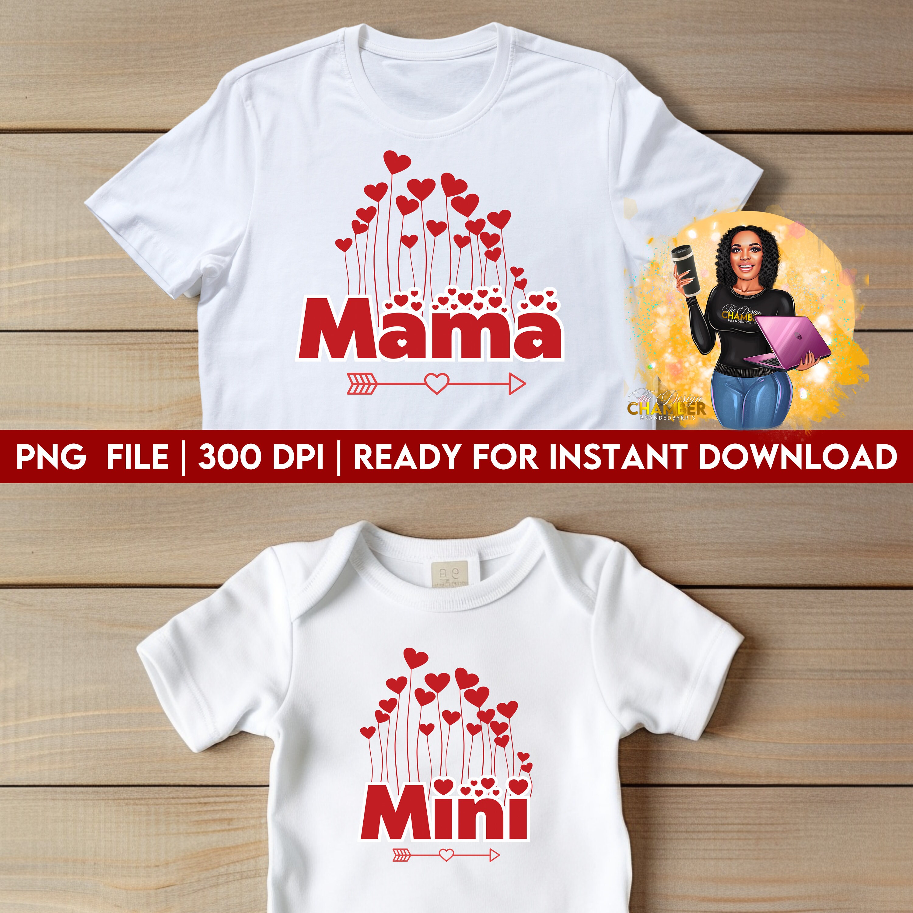 Mama and Mini Valentines Day Bundle Mommy and Me Png Mama and Mini ...