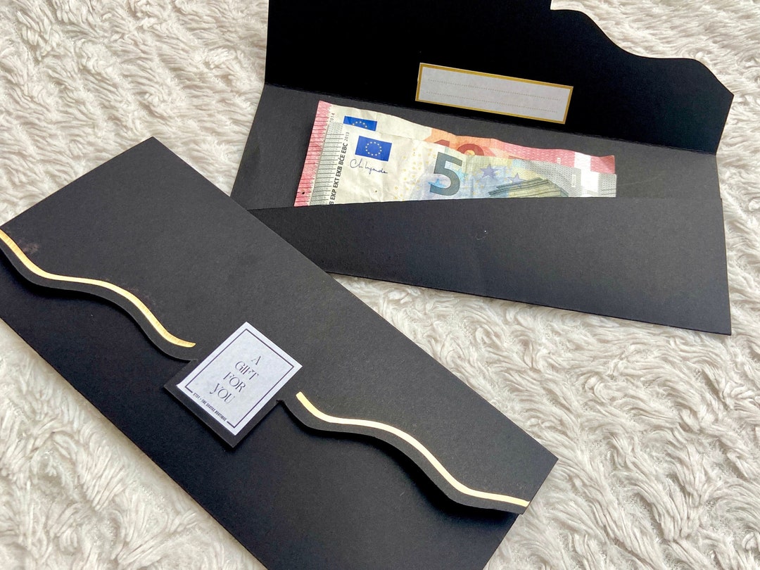 Pochette Cadeau billets, ticket, chèque Enveloppe, emballage pour ...