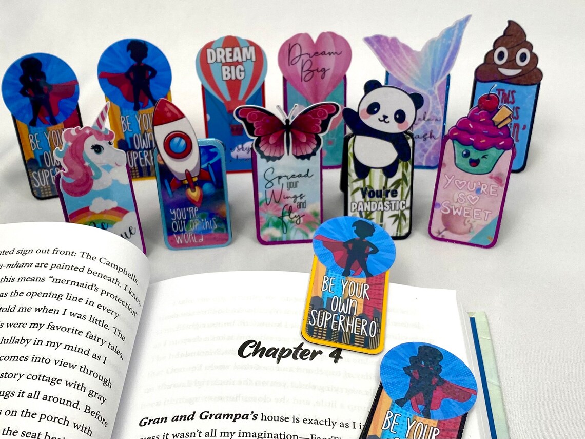 Valentine's Day Magnetic Bookmark Card - Etsy
