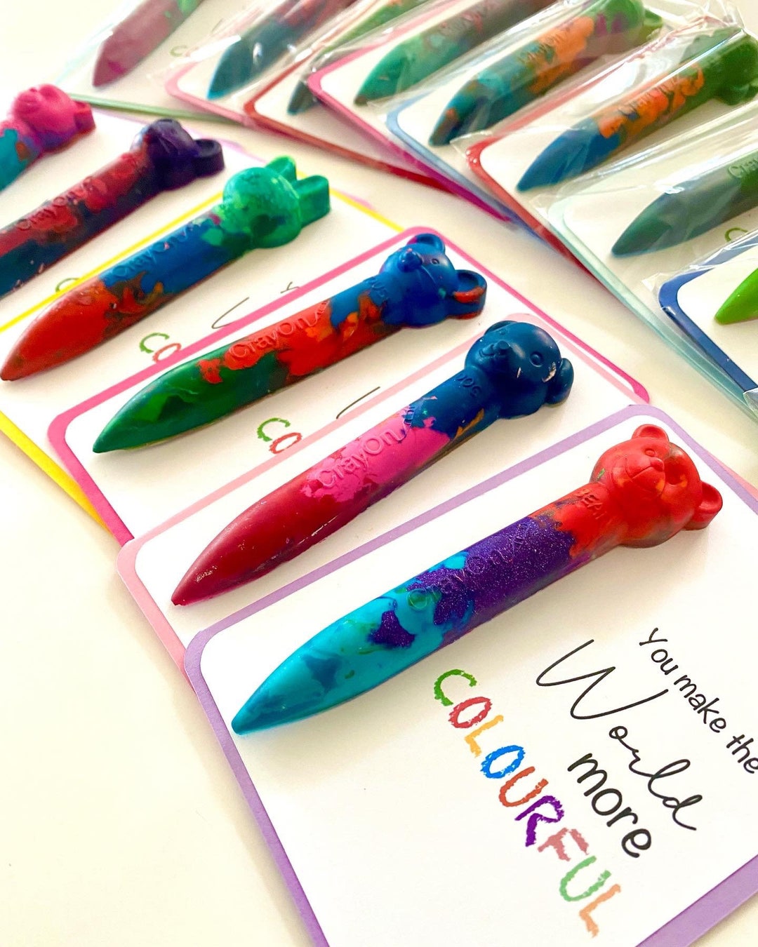 Animal Crayon Pen With Activity Sheets - Etsy