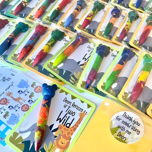 Animal Crayon Pen With Activity Sheets - Etsy