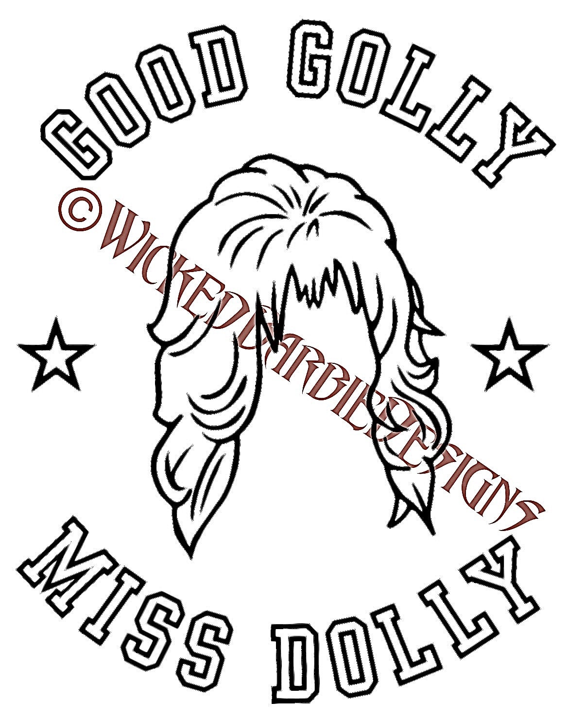 Good Golly Miss Dolly SVG/PNG File - Etsy
