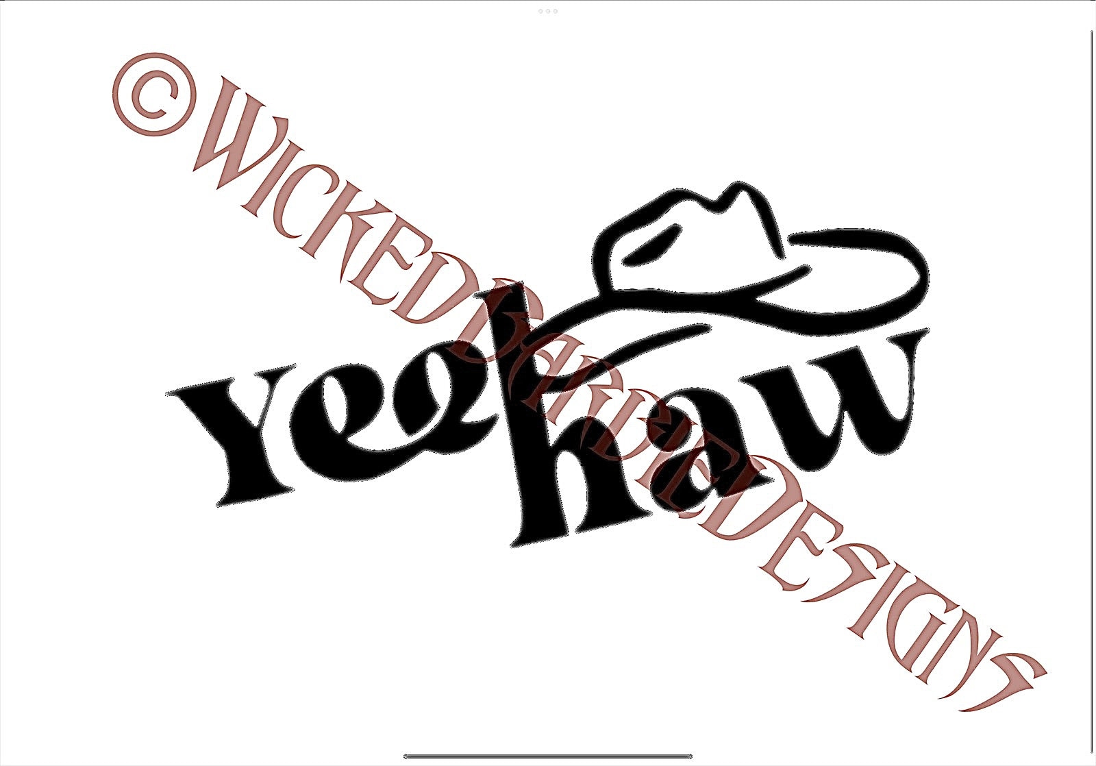 Yeehaw SVG/PNG File for Cricut Decal - Etsy