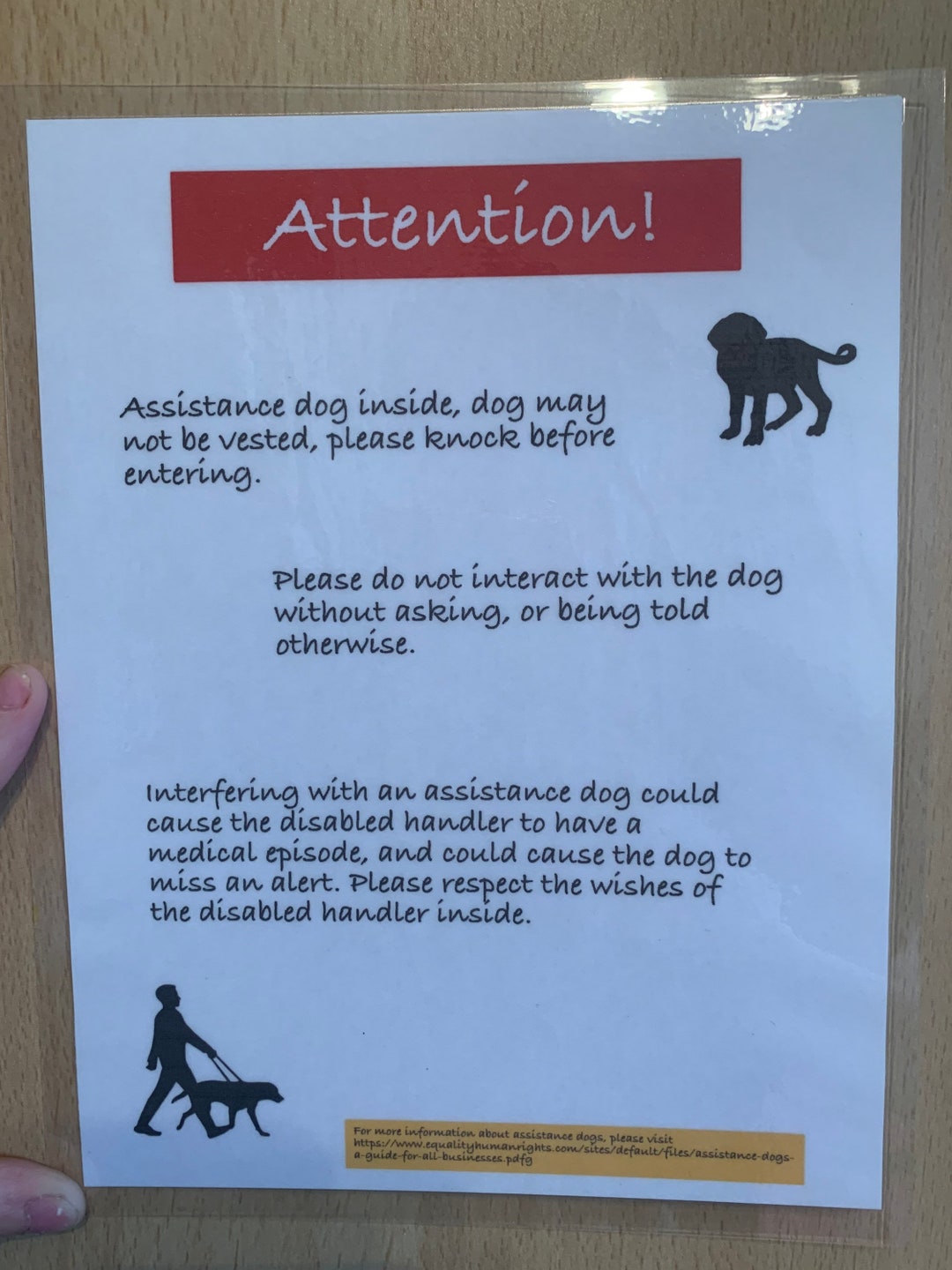 Assistance Dog Inside Poster - Etsy