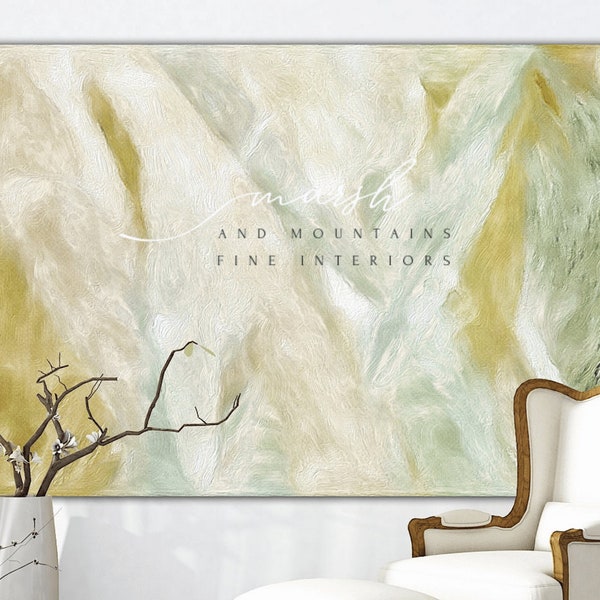 Marsh Abstract Art for Instant Download Landscape Artwork With Organic ...