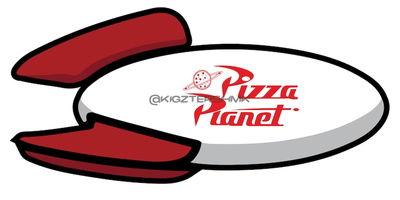 Pixar Toy Story Pizza Planet Truck & Rocket Sticker/decal (decoration ...
