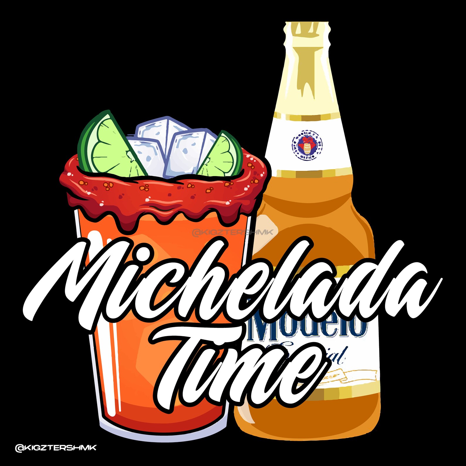 Michelada Time (mexican Beer Drink) Sticker/decal - Etsy