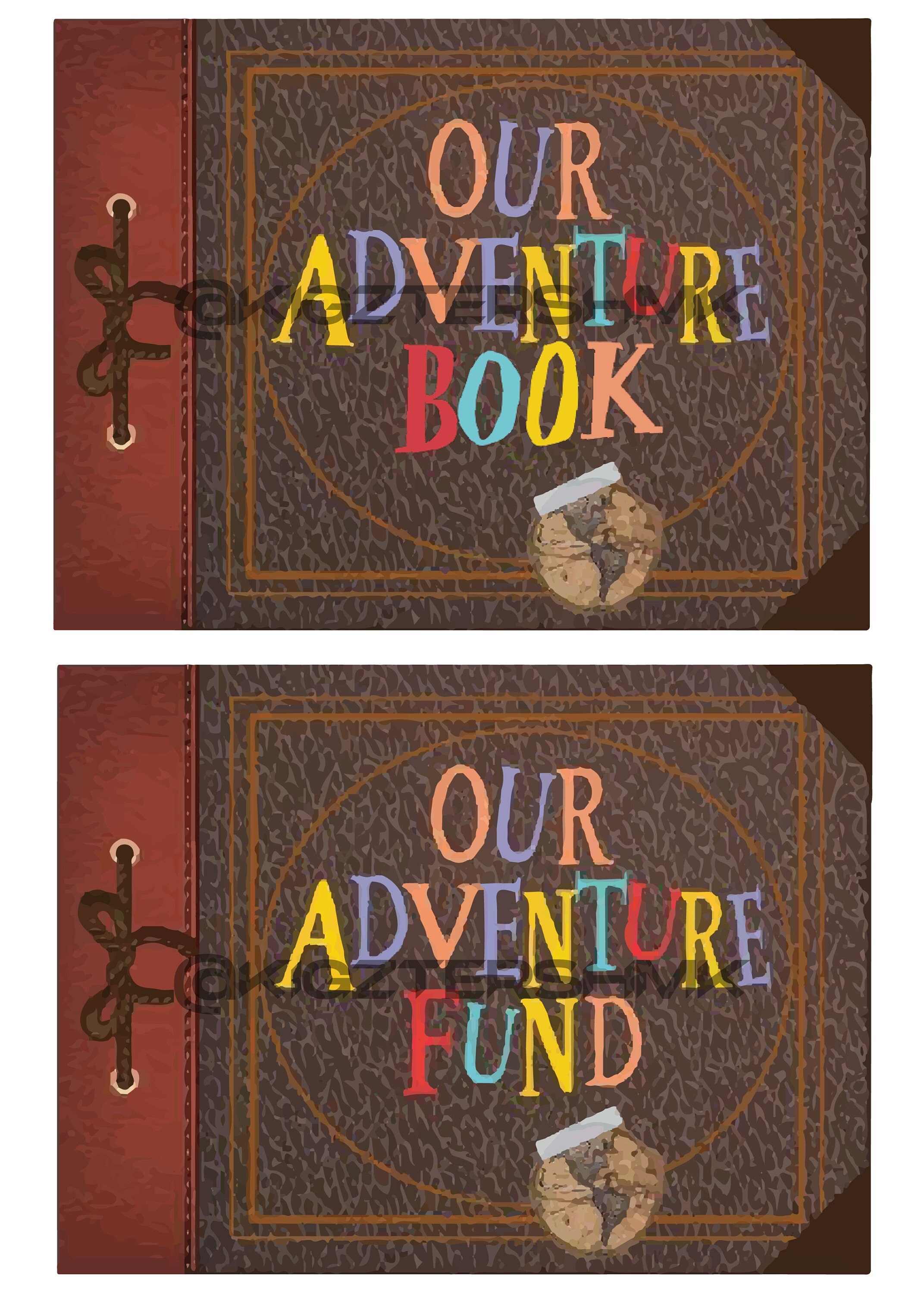 Pixar UP "our Adventure Book/fund" Sticker/decal (decoration) (PDF/PNG ...