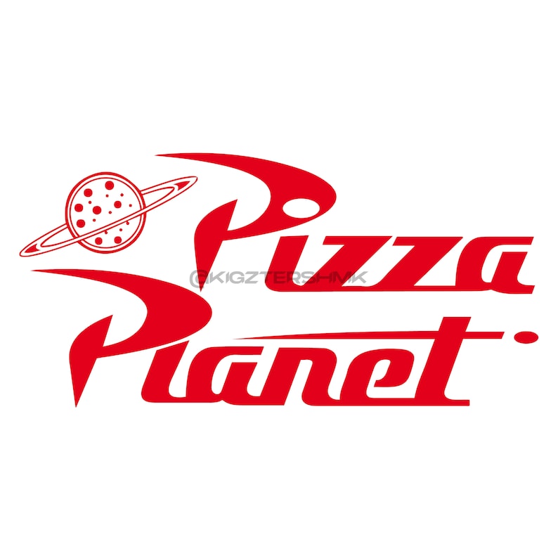 Pixar Toy Story Pizza Planet Logo Sticker/decal (decoration) (PDF/PNG ...
