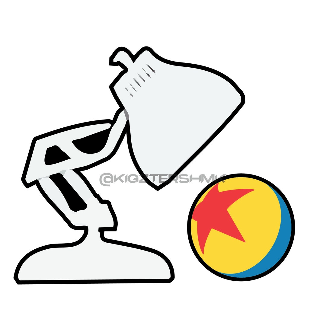 Pixar Luxo Jr. & Ball Sticker/decal (decoration) (PDF/PNG) - Etsy