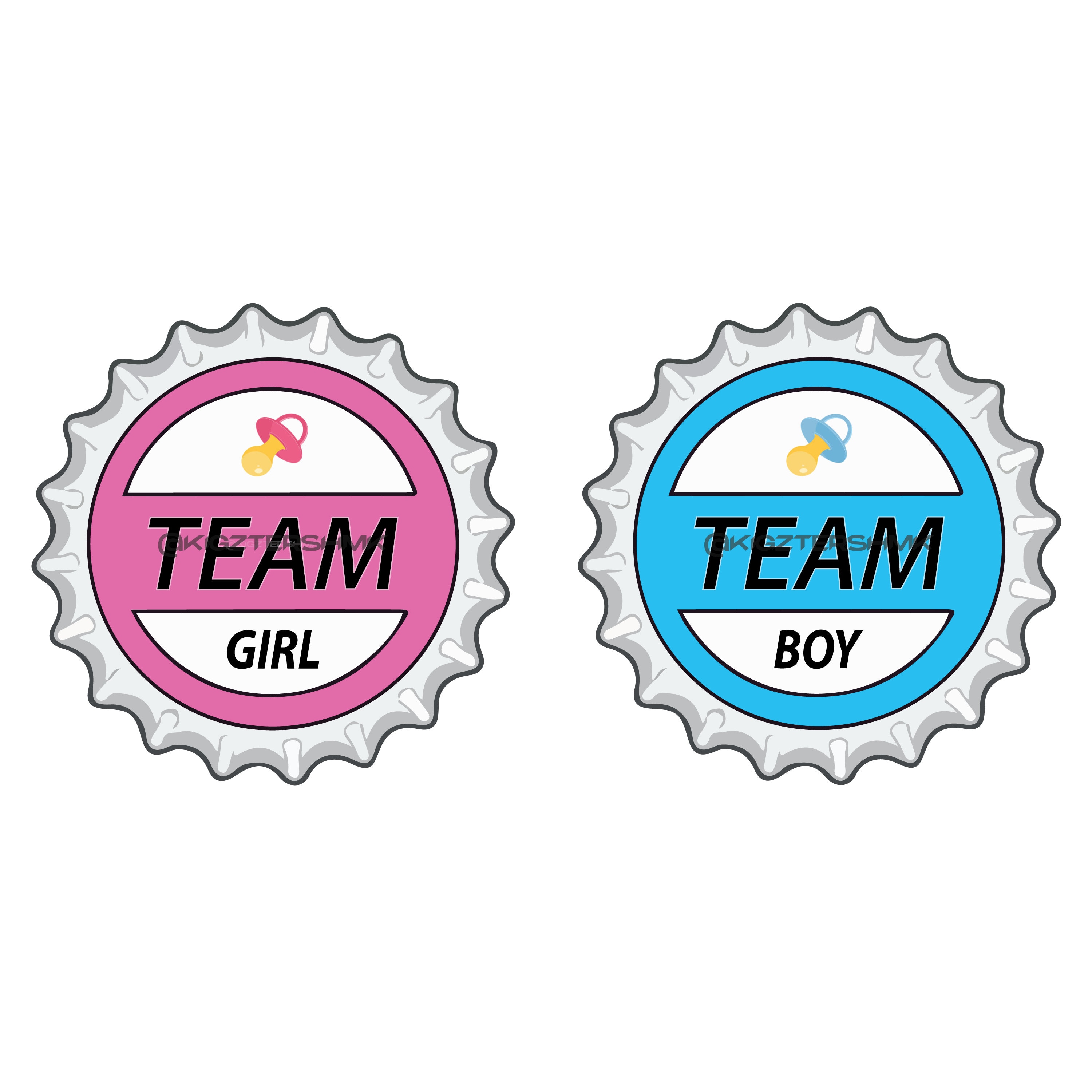 Pixar UP Team Girl & Boy Soda Pins Gender Reveal Sticker/decal ...