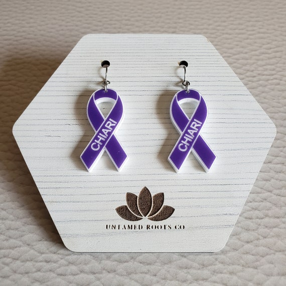 Purple Awareness Ribbon Chiari