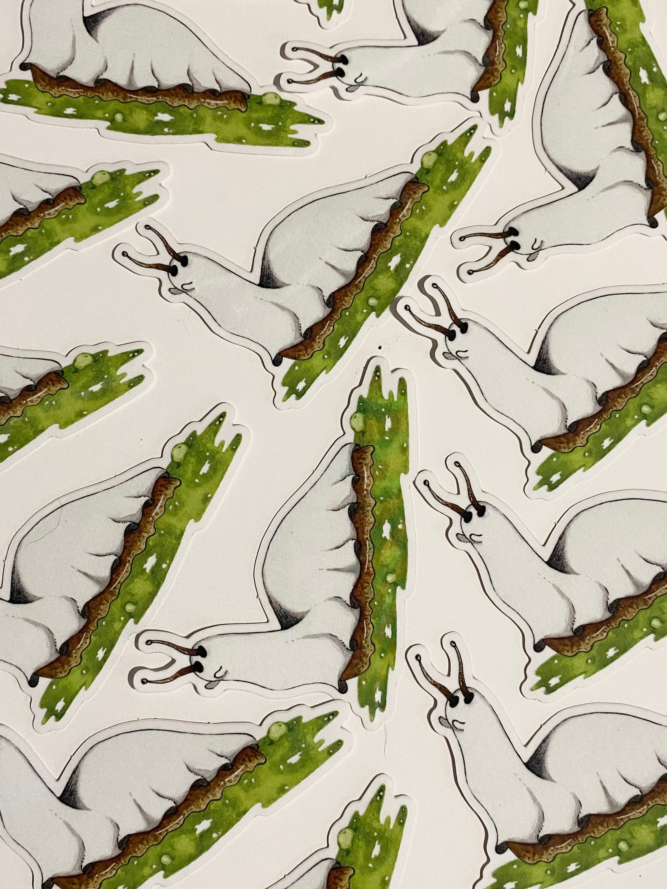 Ghost Slug Sticker - Etsy