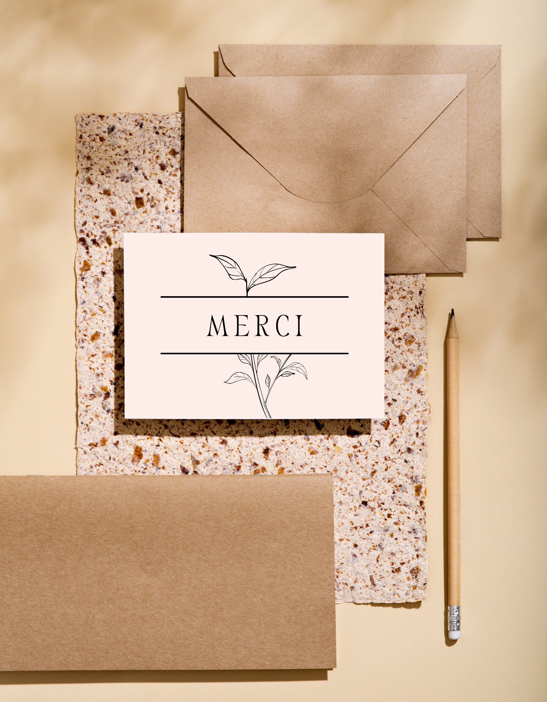 Carte de remerciement pour entreprise, Carte pour client en Français ...