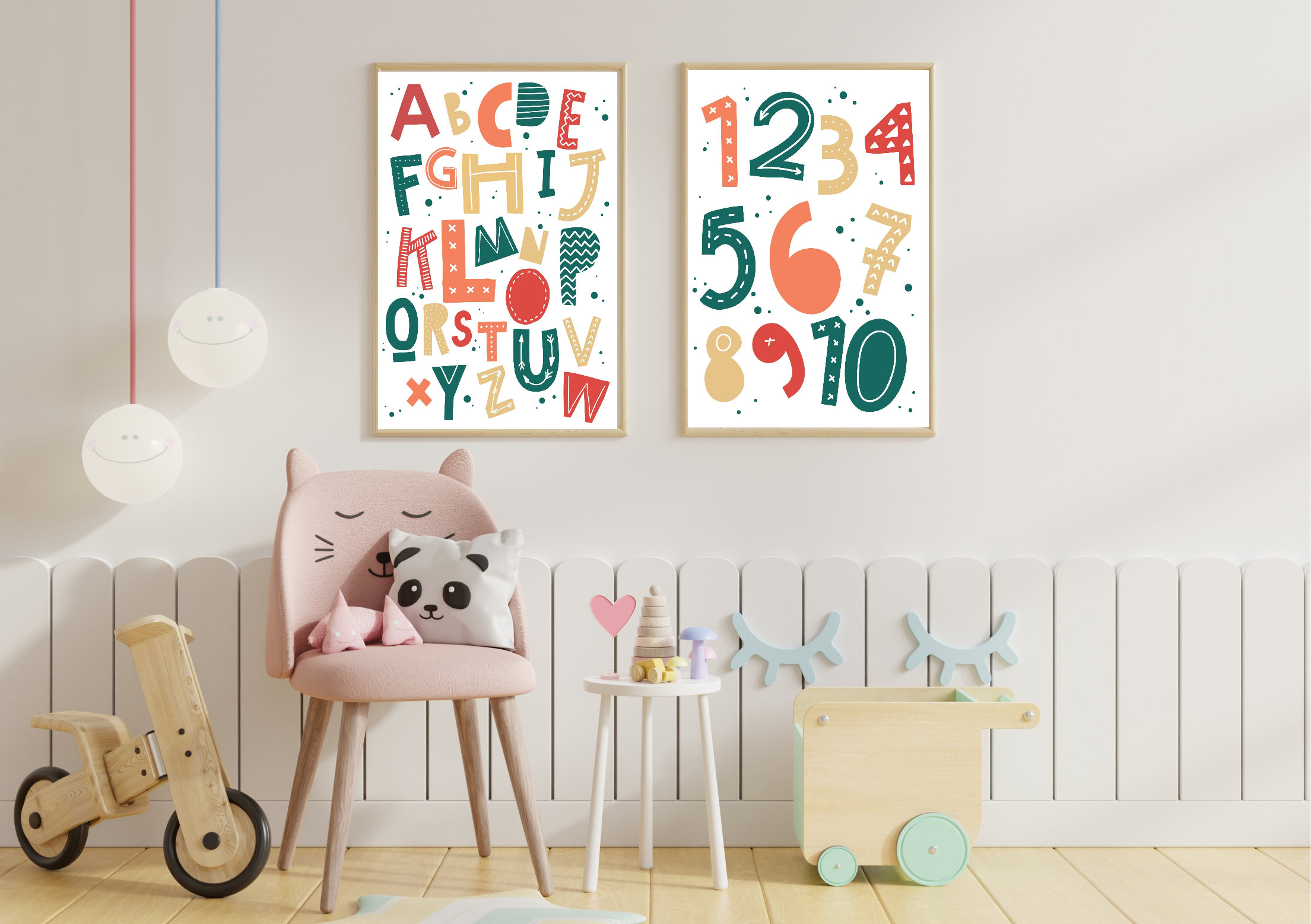 Affiche salle de classe, Alphabet illustration, nombre illustration ...