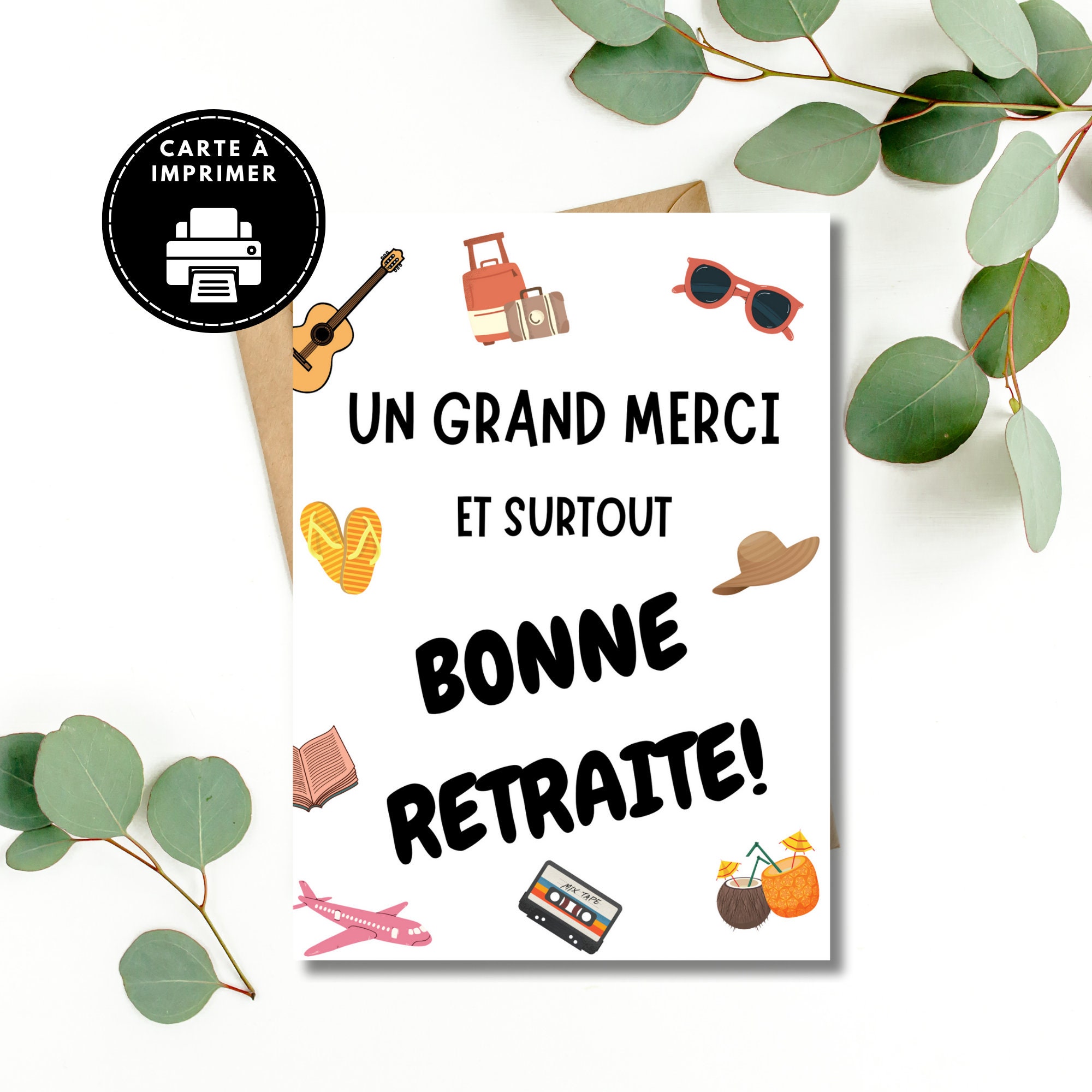 Retirement Card to Print, Card for Retired Employee, Card for Retired ...