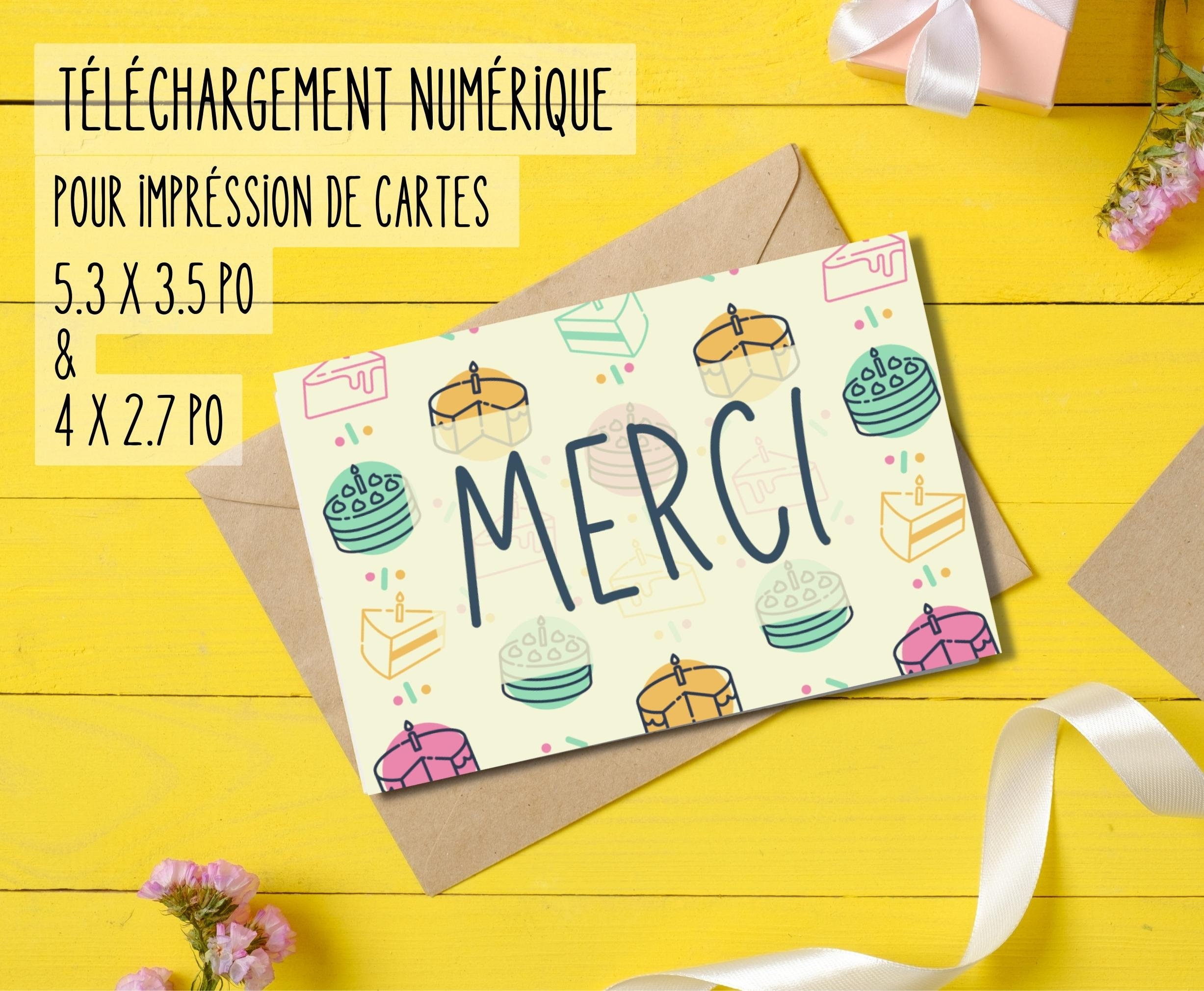 Carte de remerciement pour petite entreprise, Carte Merci pour ...
