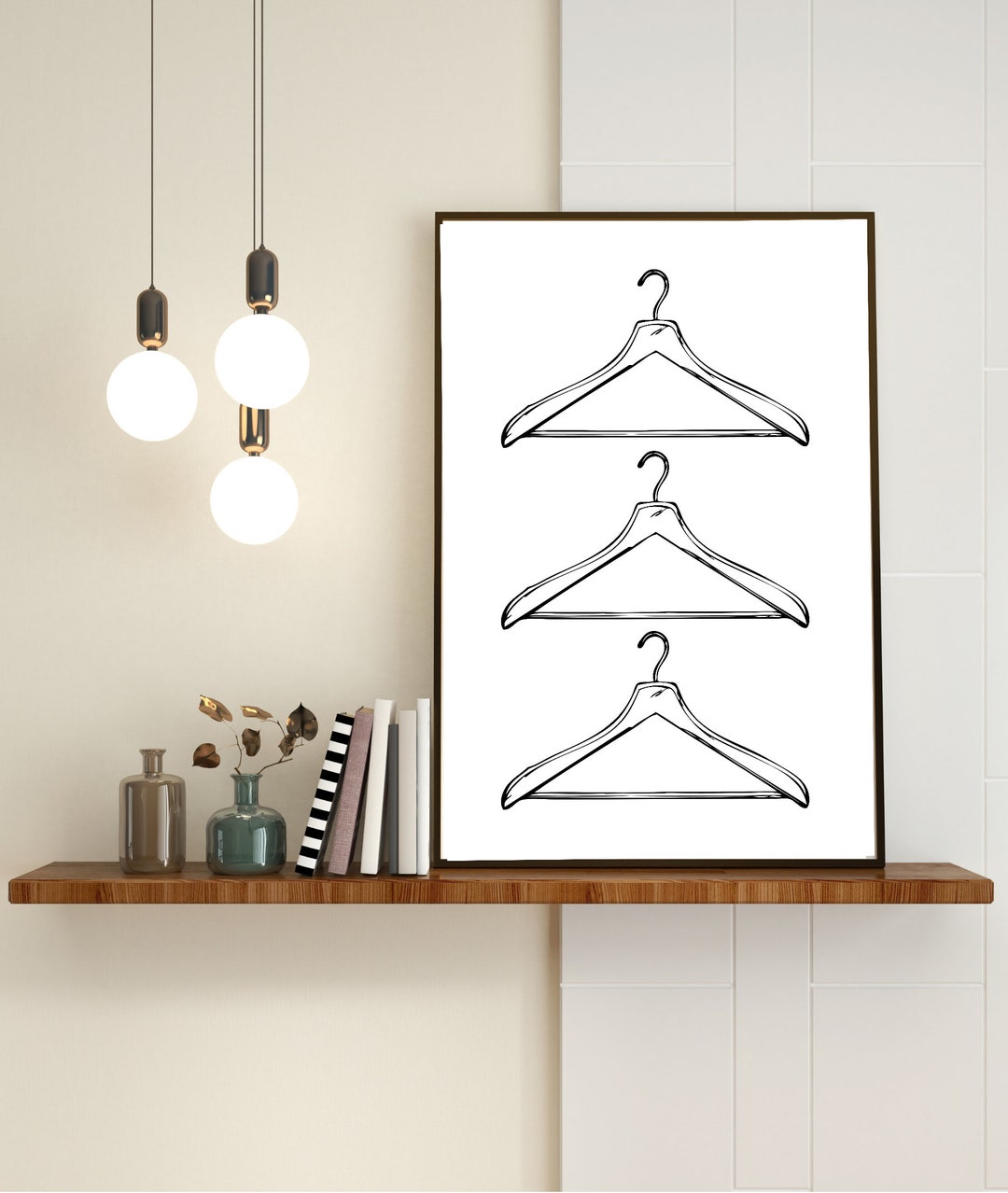 Hanger Poster Printable Hanger Sketch Laundry Poster - Etsy