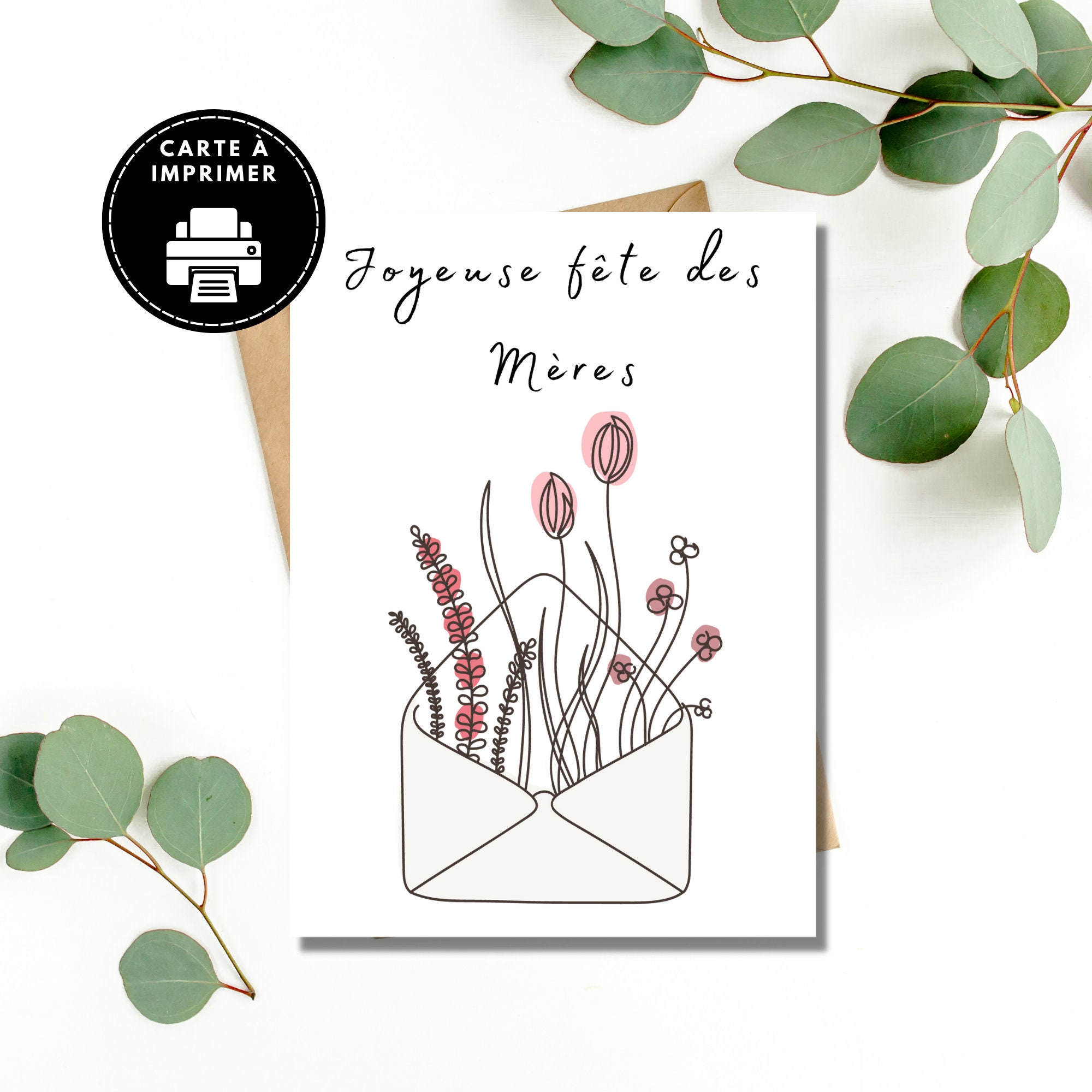 Mother's Day Card to Print, Happy Mother's Day, Mother's Day Card in ...