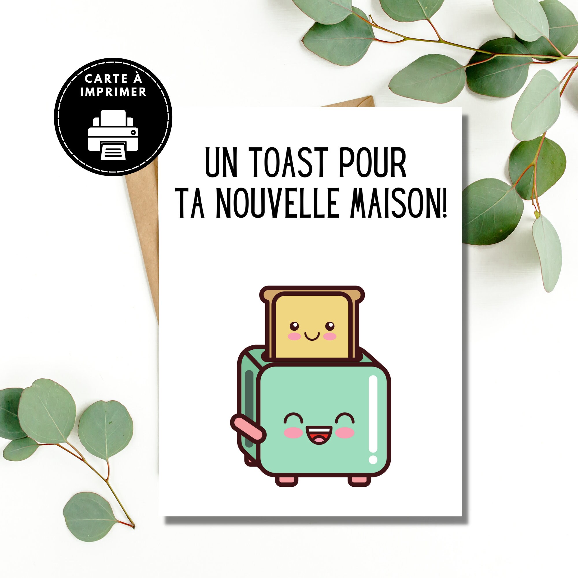 First House Card to Print, Funny Housewarming Card, a Toast for Your ...