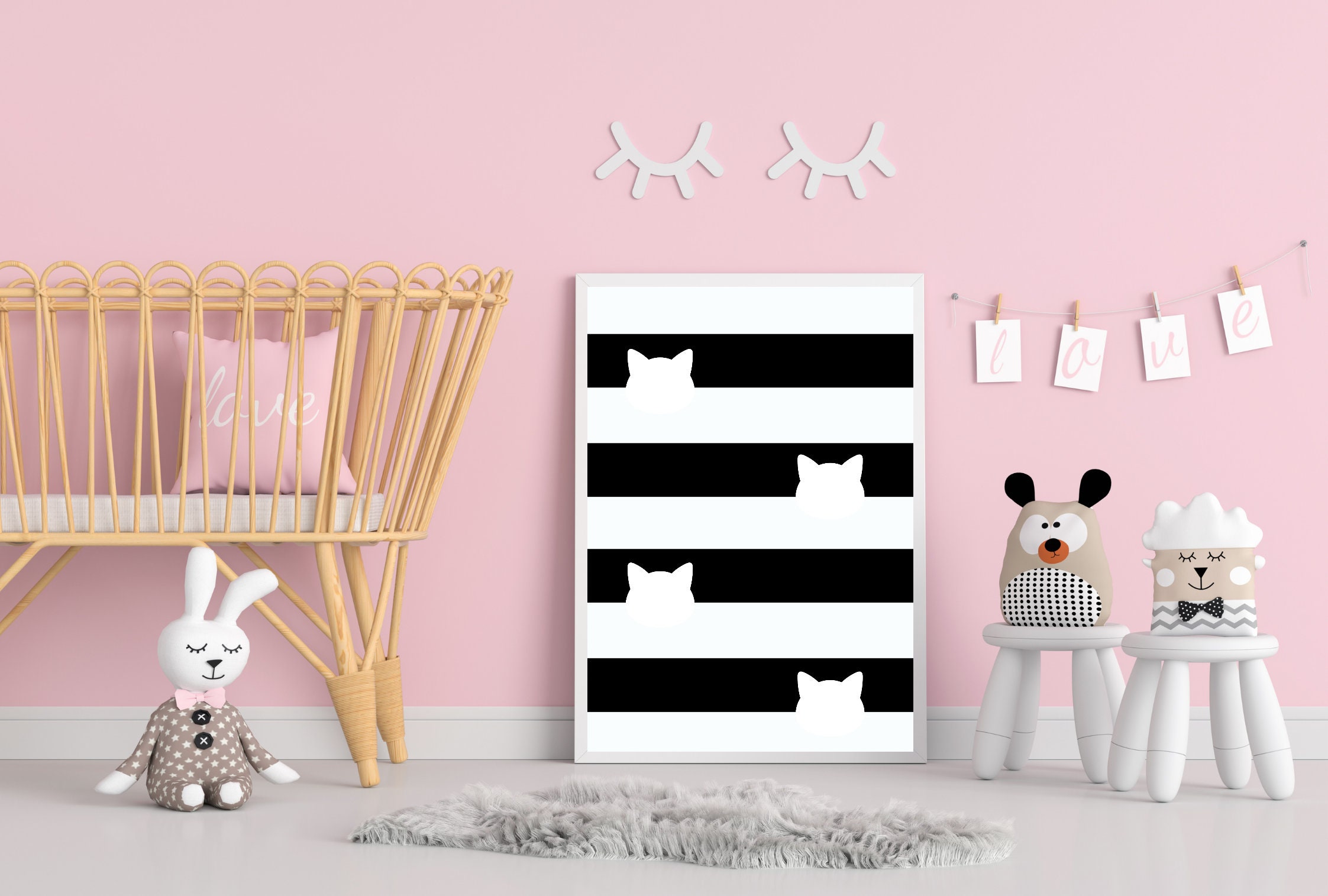 Gabby's Dollhouse, Gabby and the Magic House, Kids Bedroom Decor, Cat ...