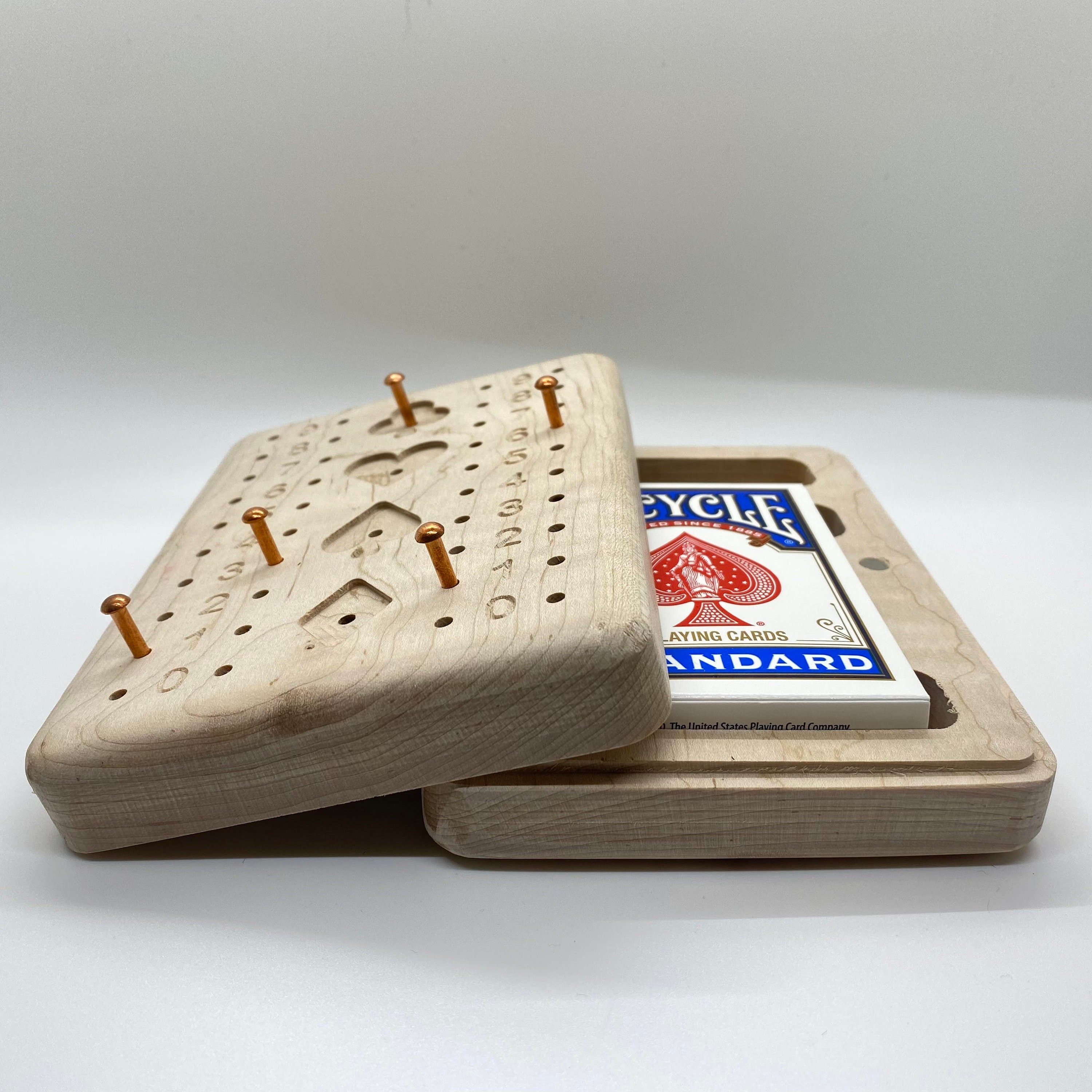 Customizable Euchre Box Score Keeper Trump Marker, Card Game Holder ...