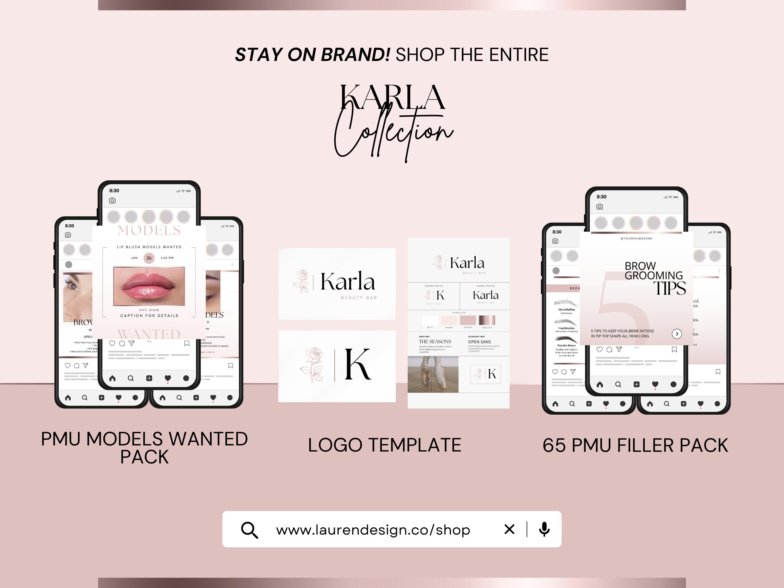 Pmu Course Flyer Template | Gold Instagram Posts | Permanent Makeup 