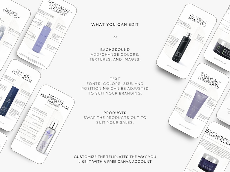 Monat Hair Care Product Pack - Monat Instagram Stories - Canva Editable ...