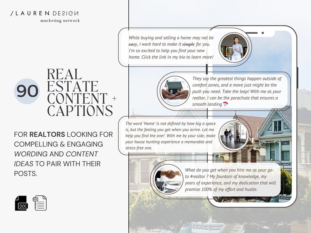 90 Real Estate Instagram Captions | Realtor Marketing (PDF) - Etsy