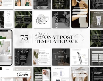 Monat Instagram Stories - Canva Editable Templates - Canva IG Templates ...