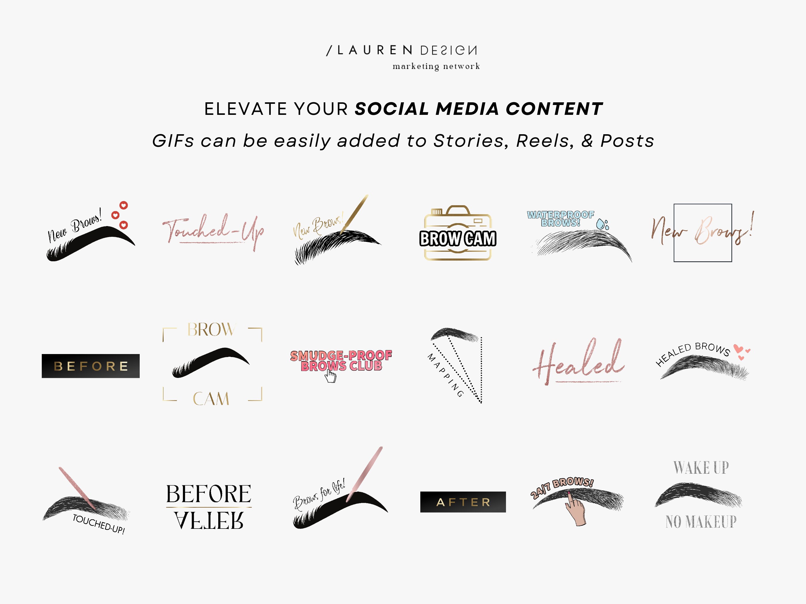 PMU GIF Pack for Instagram Reels/stories - Canva Templates - Permanent ...