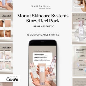 Monat Story Reel Templates - Monat Skincare Systems Pack - Canva ...