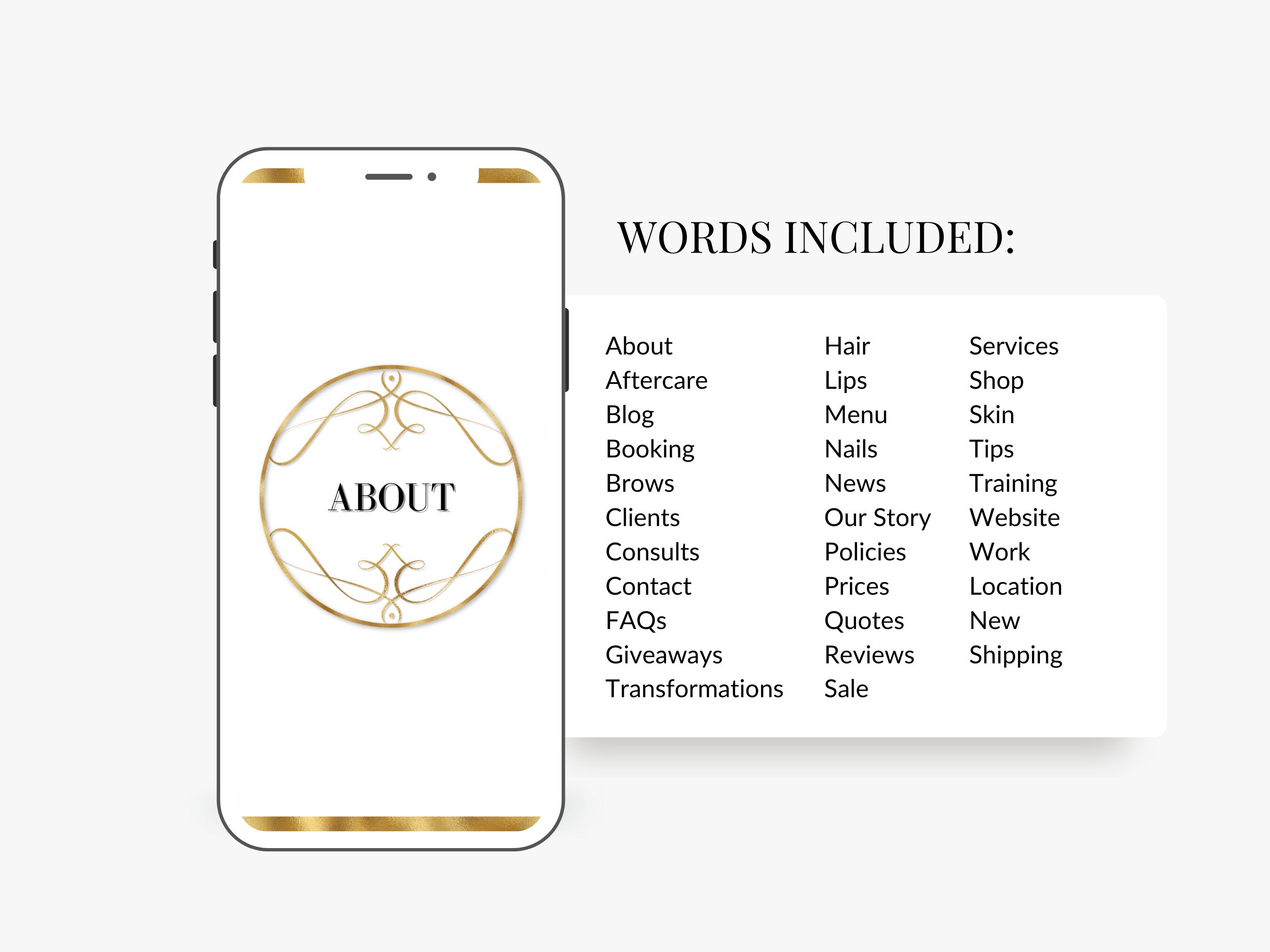 Gold Instagram Highlight Covers - Canva Editable Templates - Instagram ...