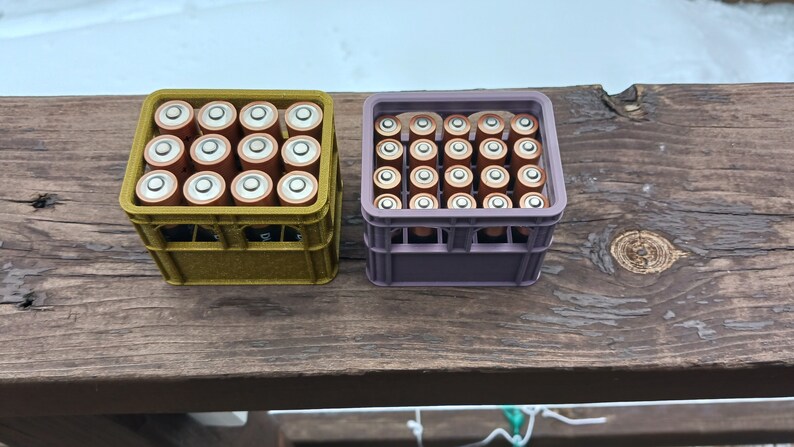 Battery Crate Storage for AA and AAA Batteries - Etsy