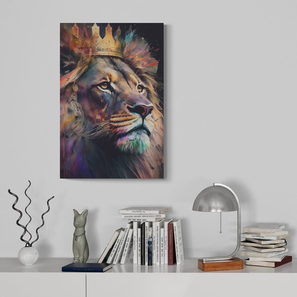 Abstract Lion Art - Etsy