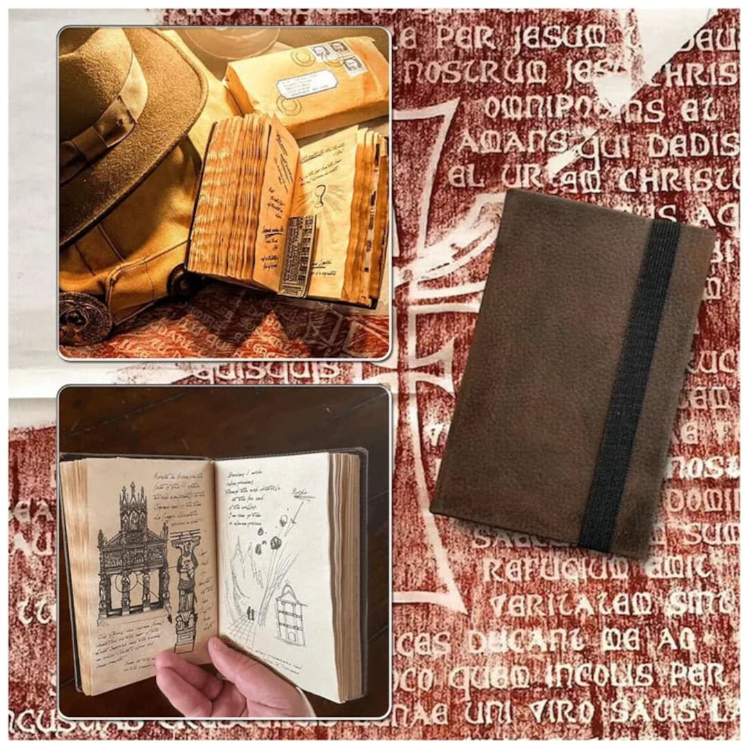Indiana Jones Grail Diary Classic Movie Prop Replica Fans Gift Retro ...