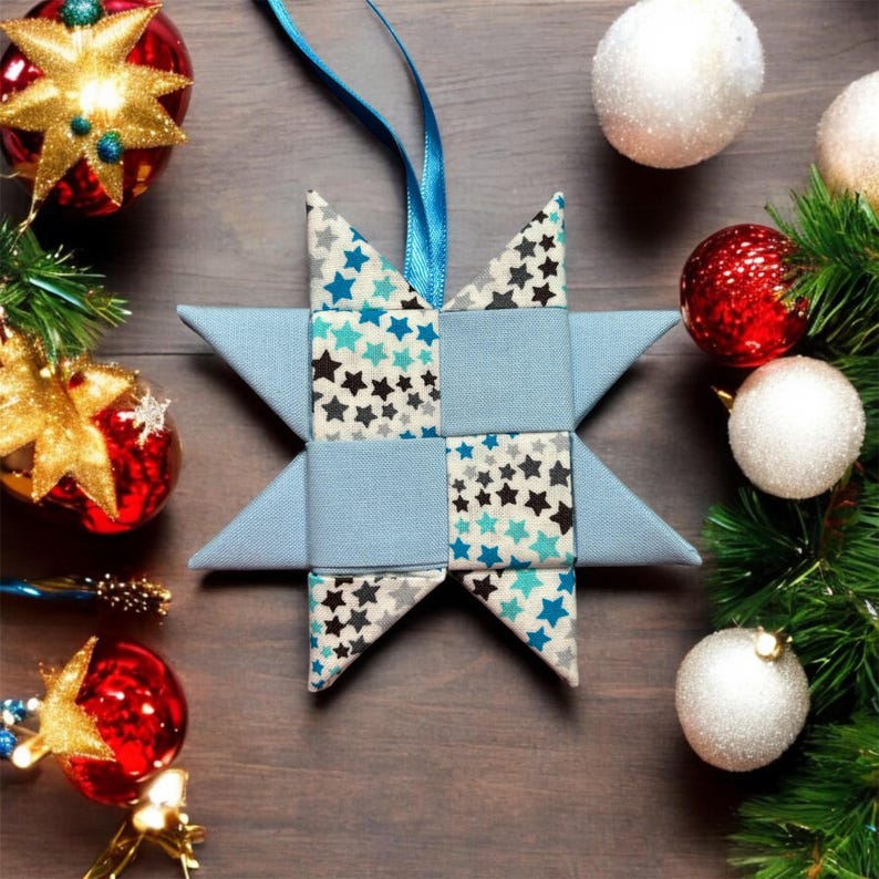 Quilted Christmas Star Ornament Part 1 - Etsy