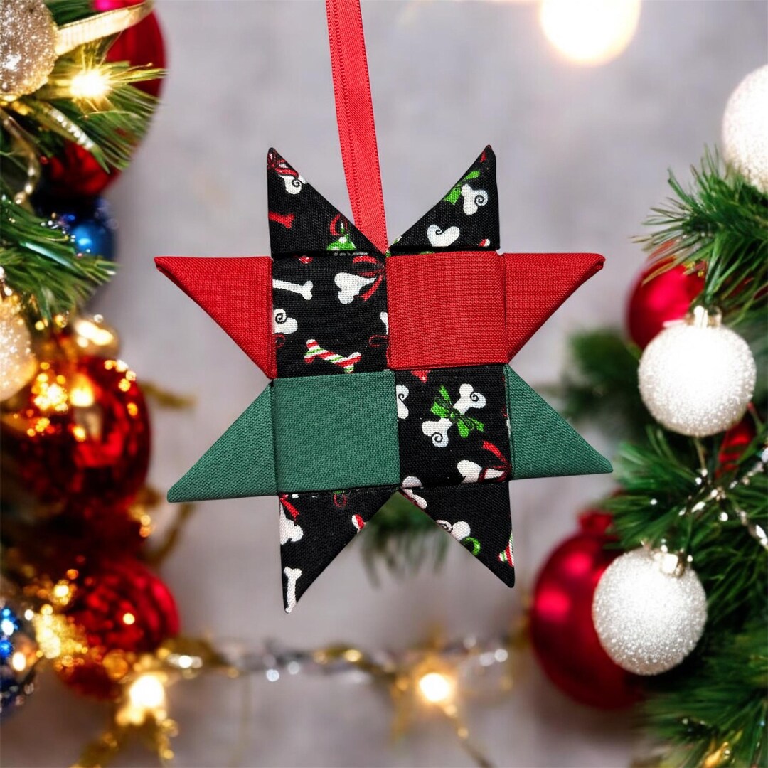 Quilted Christmas Star Ornament Part 1 - Etsy