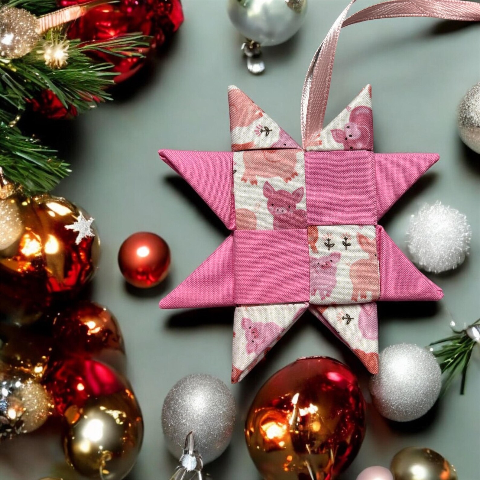 Quilted Christmas Star Ornament Part 1 - Etsy