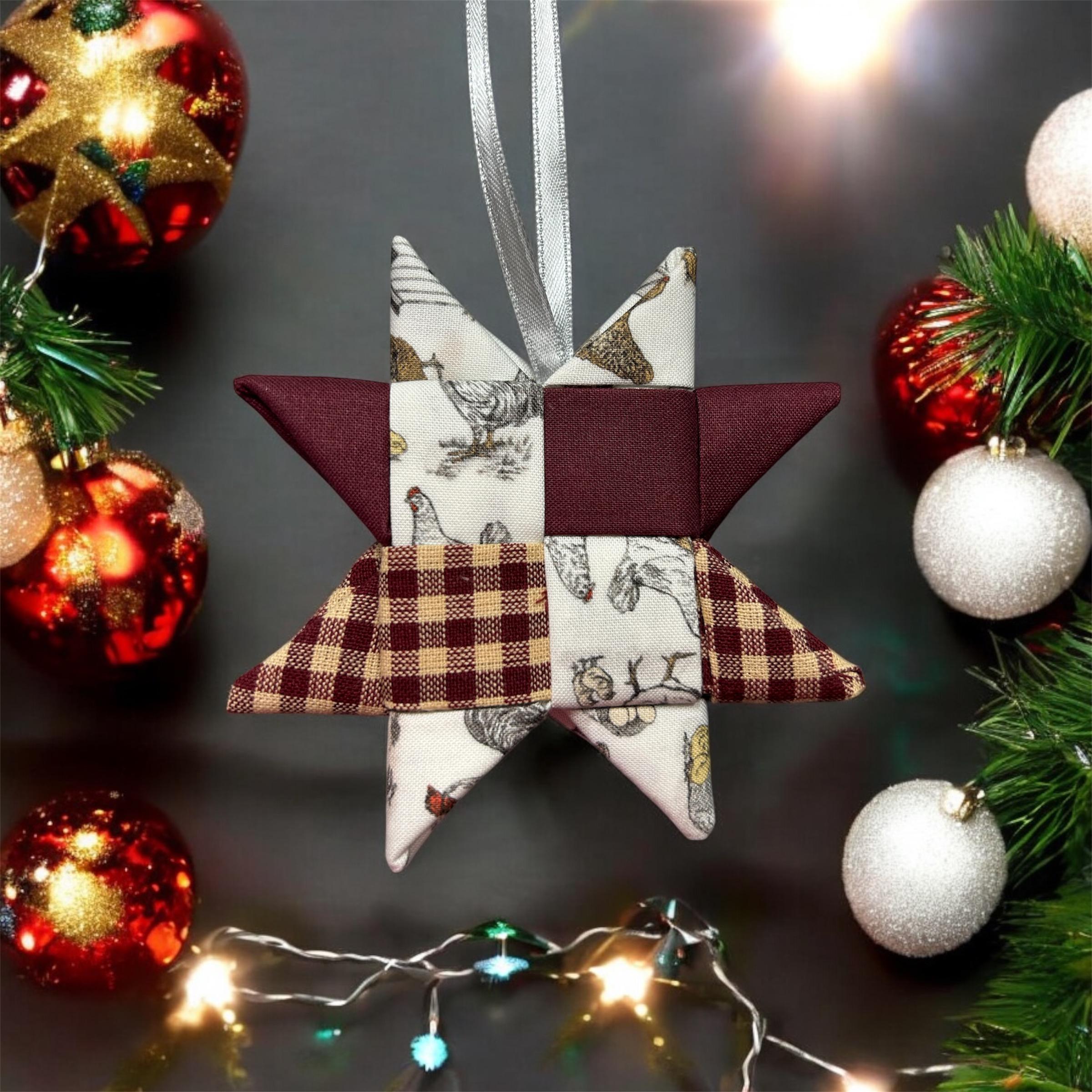 Quilted Christmas Star Ornament Part 1 - Etsy