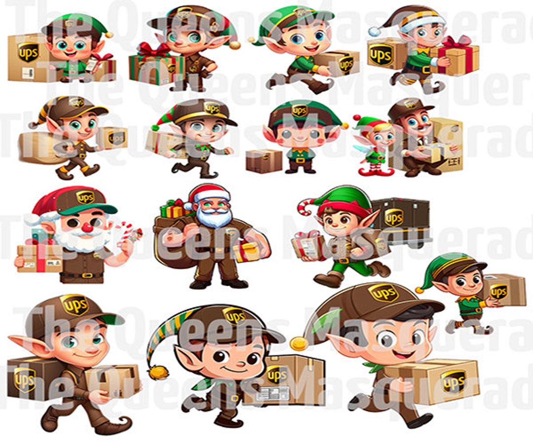 UPS Peak Season Elves Santas Helpers PNG United Parcel Service ...