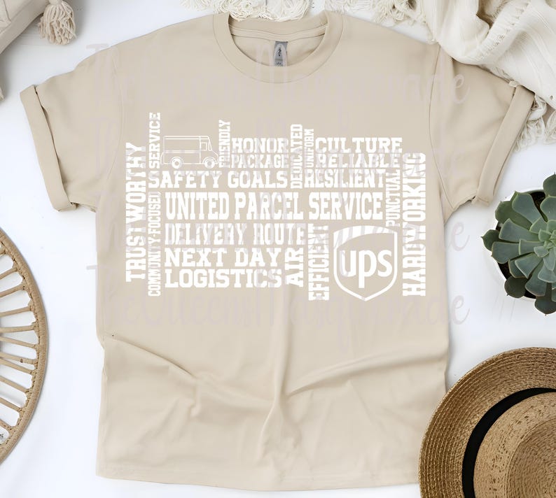 UPS United Parcel Service Driver Package Handler Worker Christmas SVG ...