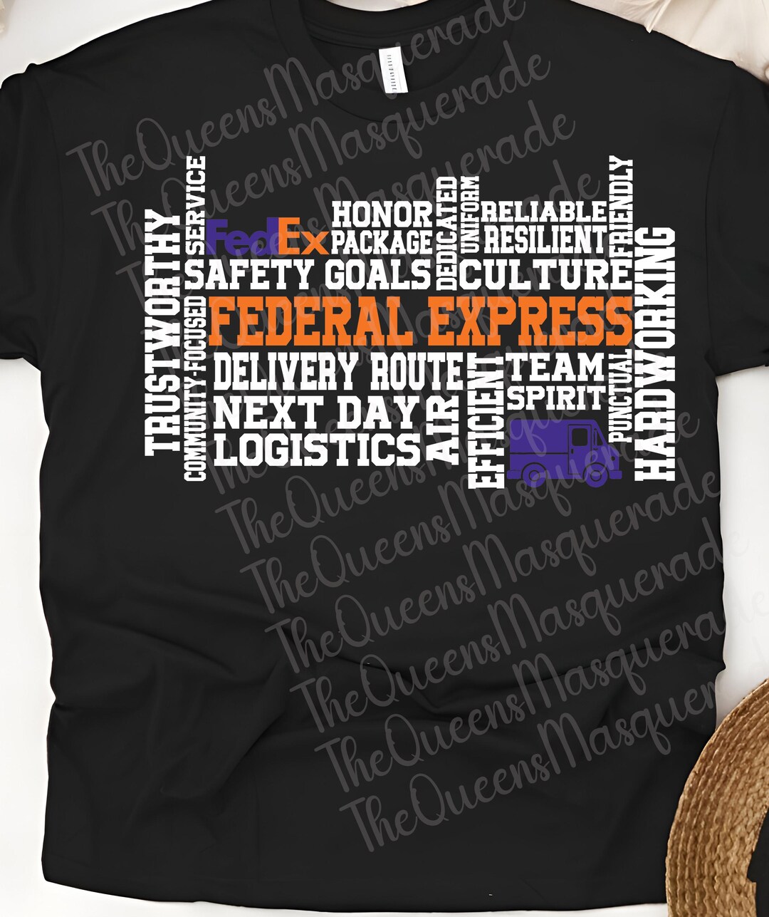 Fedex Federal Express Peak Season SVG PNG Image Word Art Driver Package ...