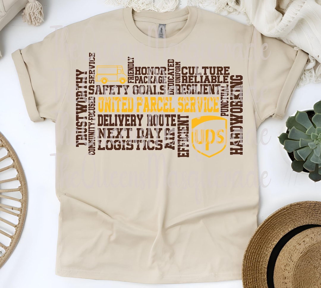 UPS United Parcel Service Driver Package Handler Worker Christmas SVG ...