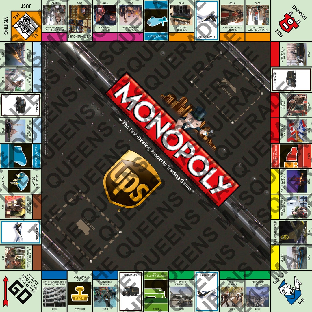 UPS MONOPOLY PNG United Parcel Service Sublimation Design Printable ...