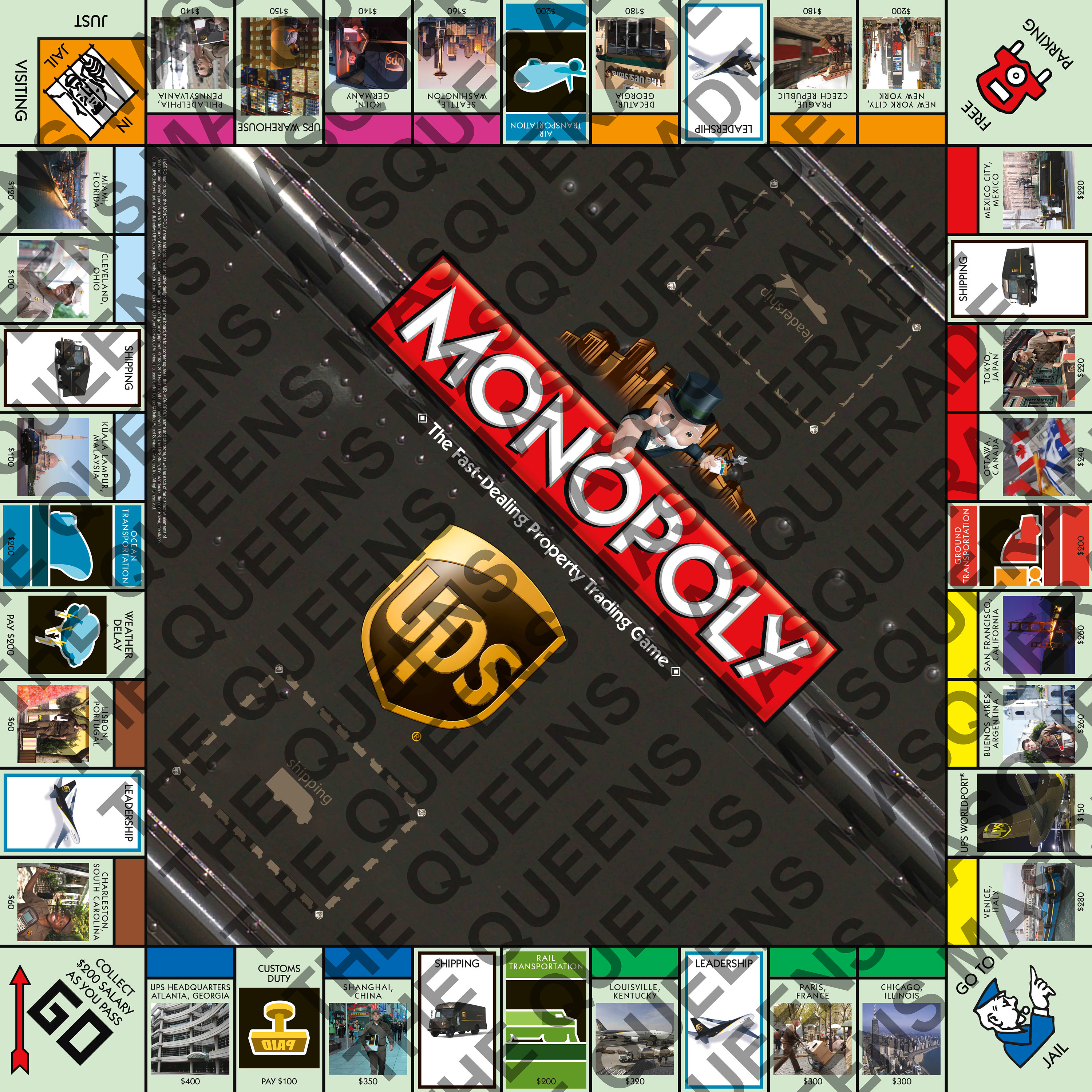 UPS MONOPOLY PNG United Parcel Service Sublimation Design Printable ...