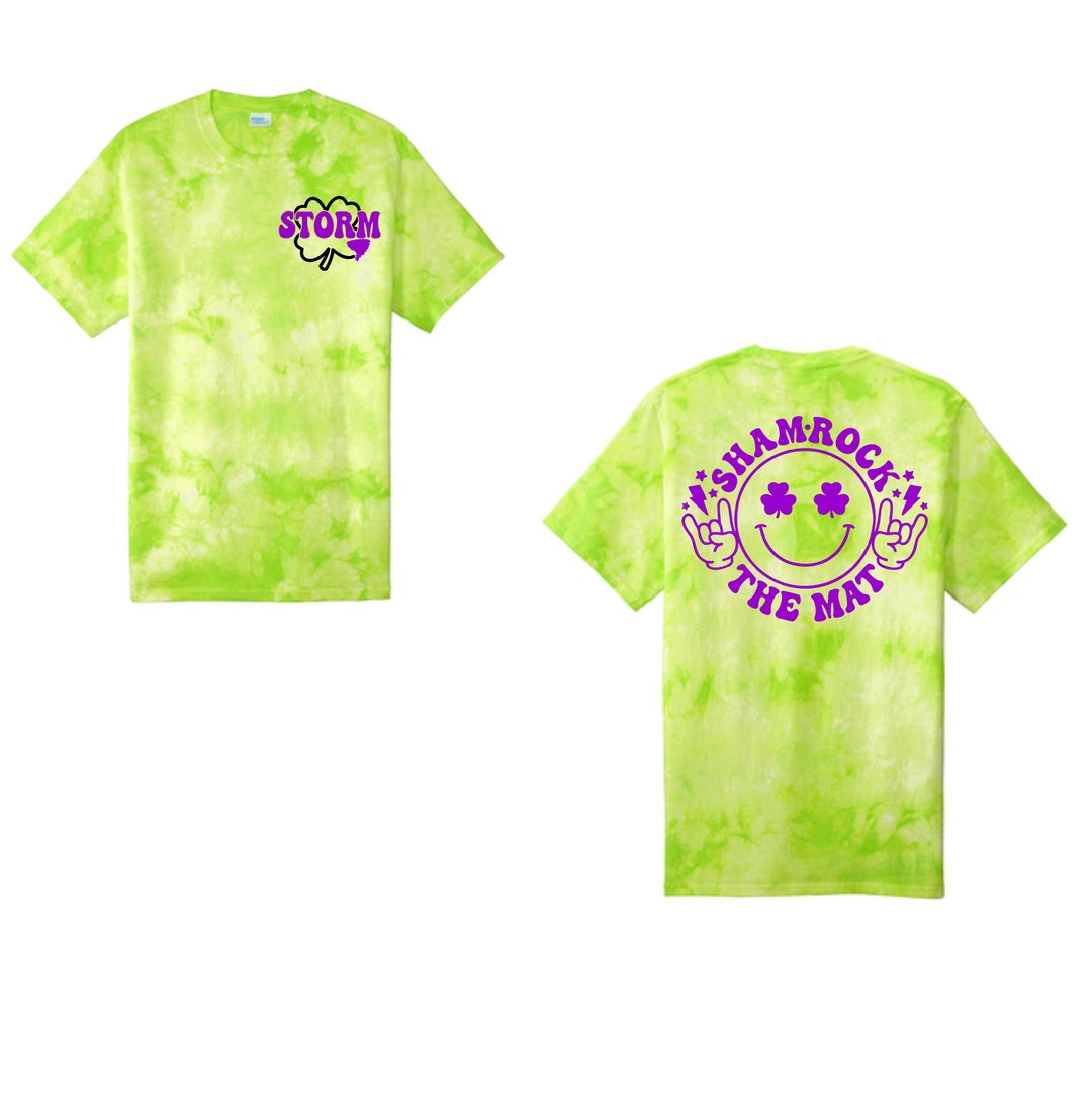 Shamrock the Mat Purple 3D Puff - Etsy