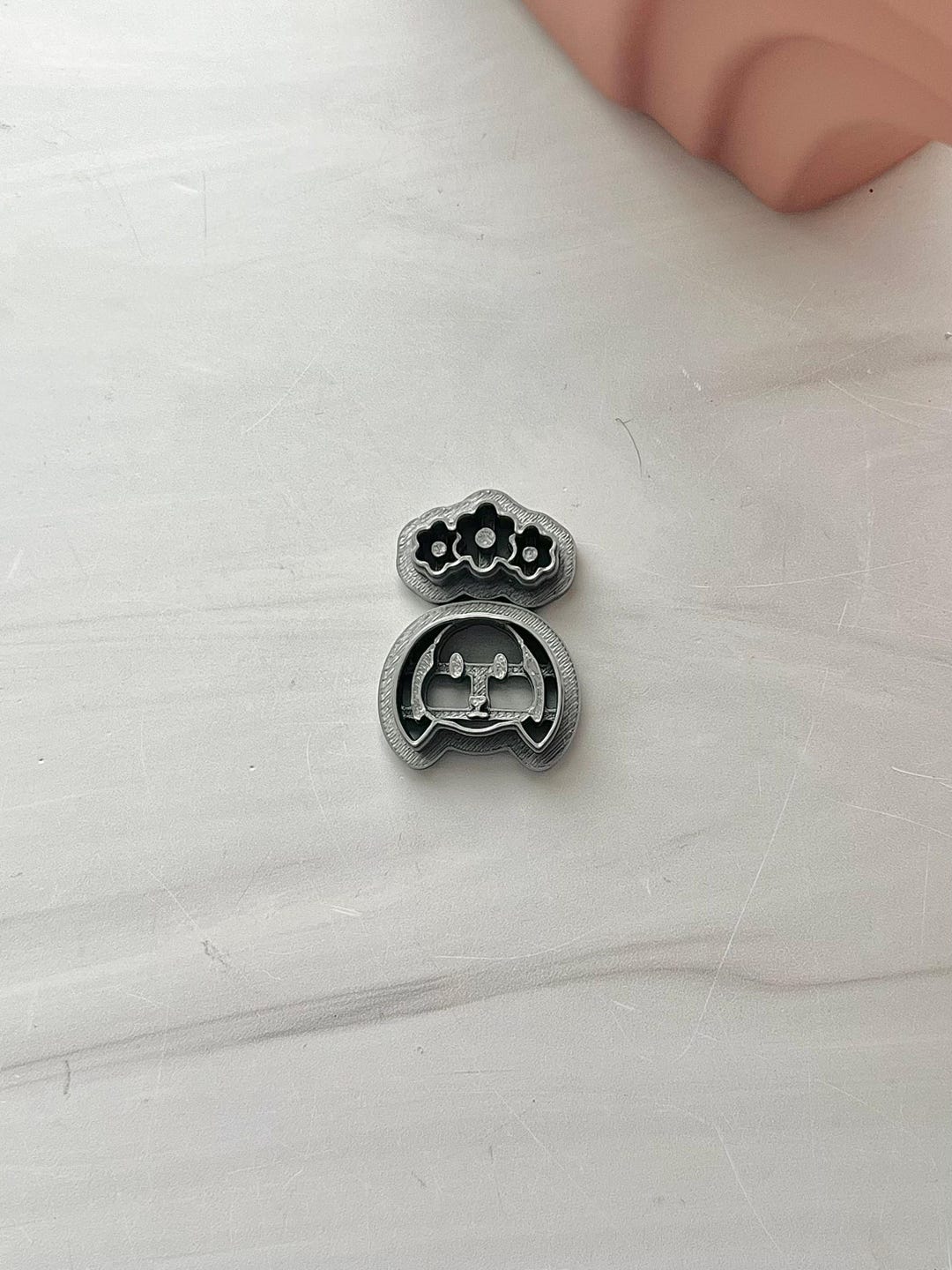 Bunny With Floppy Ears and Floral Wreath Cutter, Cutters, Bunny Cutters ...